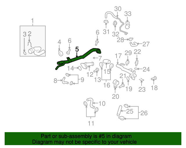 2008-2012 Audi S5 Connector Pipe 079-121-070-BS | Audi USA Parts