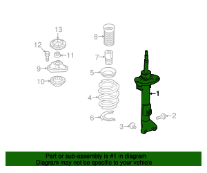 218-323-21-00 - Suspension Strut 2012-2013 Mercedes-Benz ...