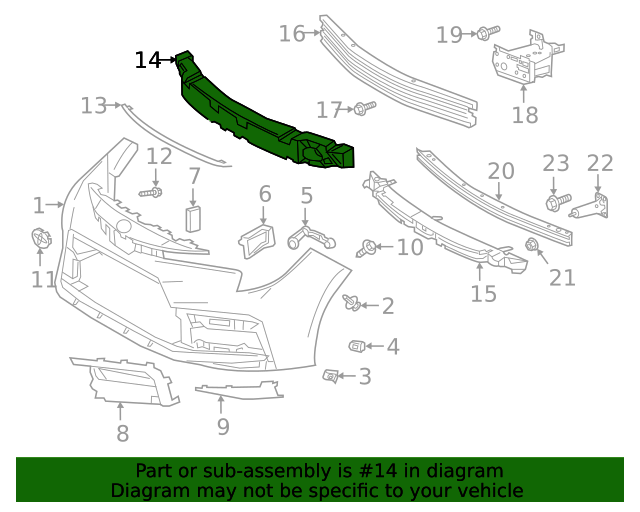 52611-02540 - Upper Absorber 2020-2023 Toyota Corolla | Ourisman Toyota ...