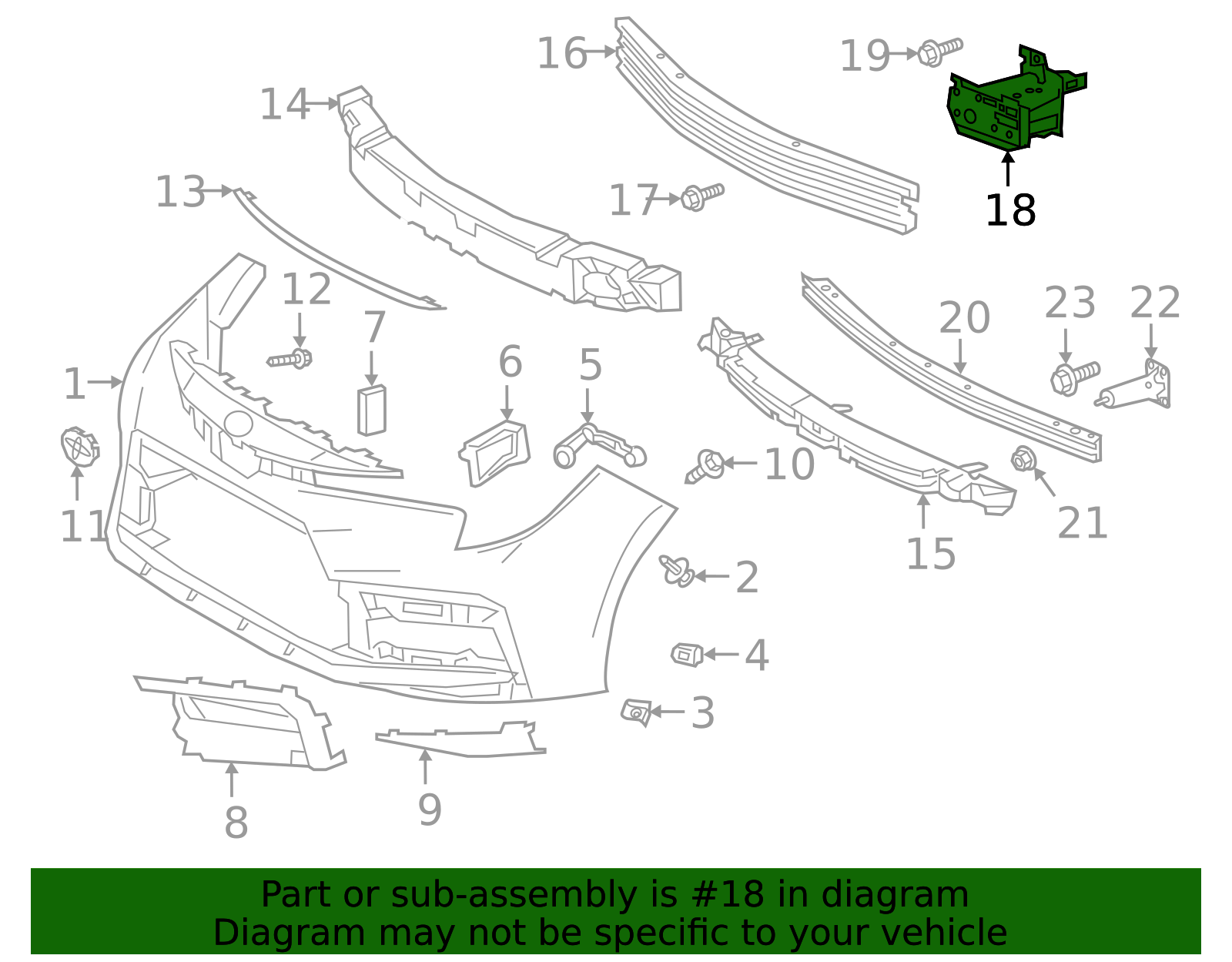 Genuine Toyota Stay Bracket part# 57014-02170 for 2020-2024 Toyota ...