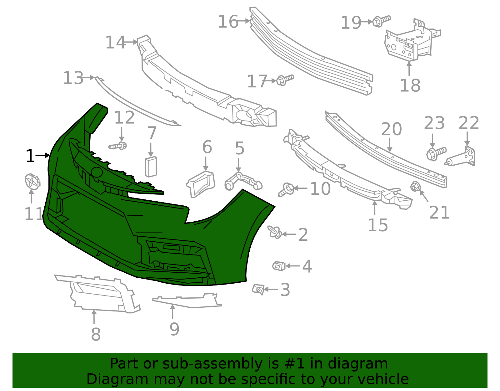 OEM 2020-2024 Toyota Corolla Bumper Cover Part # 52119-12999 | Modern ...