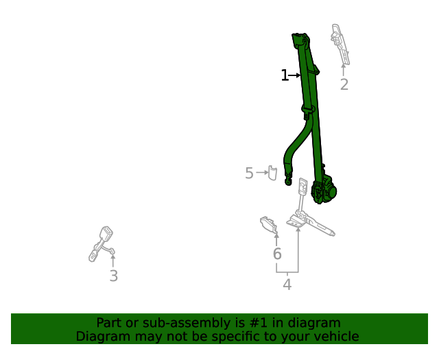 2021-2024 GM Lap & Shoulder Belt 85533044 | OEM Parts Online