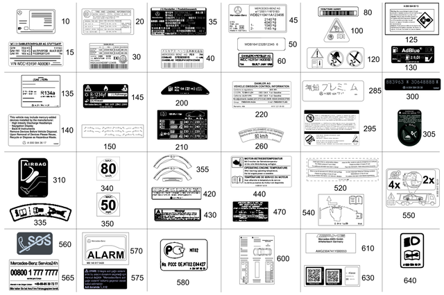 177-221-73-00 - Information Label 2021-2025 Mercedes-Benz | Mercedes ...