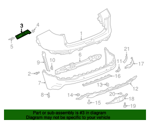 2018-2020 GMC Terrain Side Retainer - Driver's Side (LH) 23462455 ...