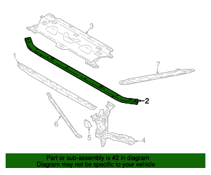 2018-2024 BMW Upper Cross-Member 51647400109 | OEM Parts Online
