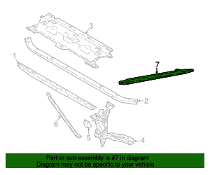51617390309 - 2018-2024 BMW Cross Bar (51-61-7-390-309) | BMW of South ...