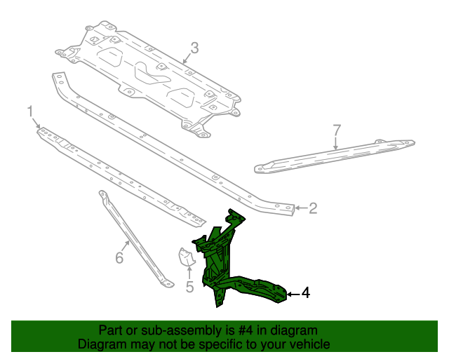 51647400114 - 2018-2023 BMW Vertical Support (51-64-7-400-114) | BMW of ...