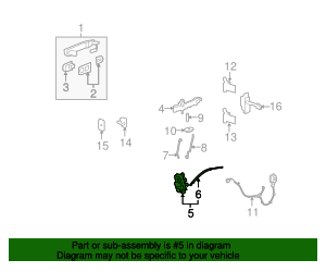 2008-2014 Cadillac CTS Rear Driver Side Door Latch 22862242 GM ...