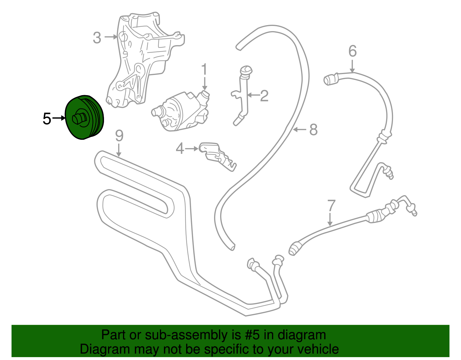 1984-2016 GM Pump Pulley (Replaces 12605677) 19421487 GM ...