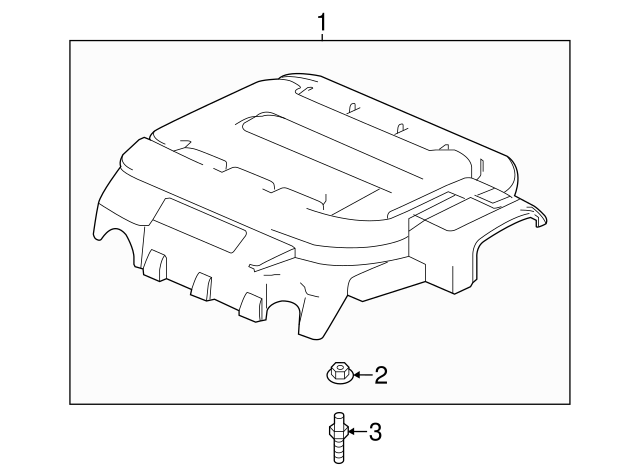 90001-5G0-A00 - Engine Cover Bolt 2013-2017 Honda Accord | Honda Parts ...