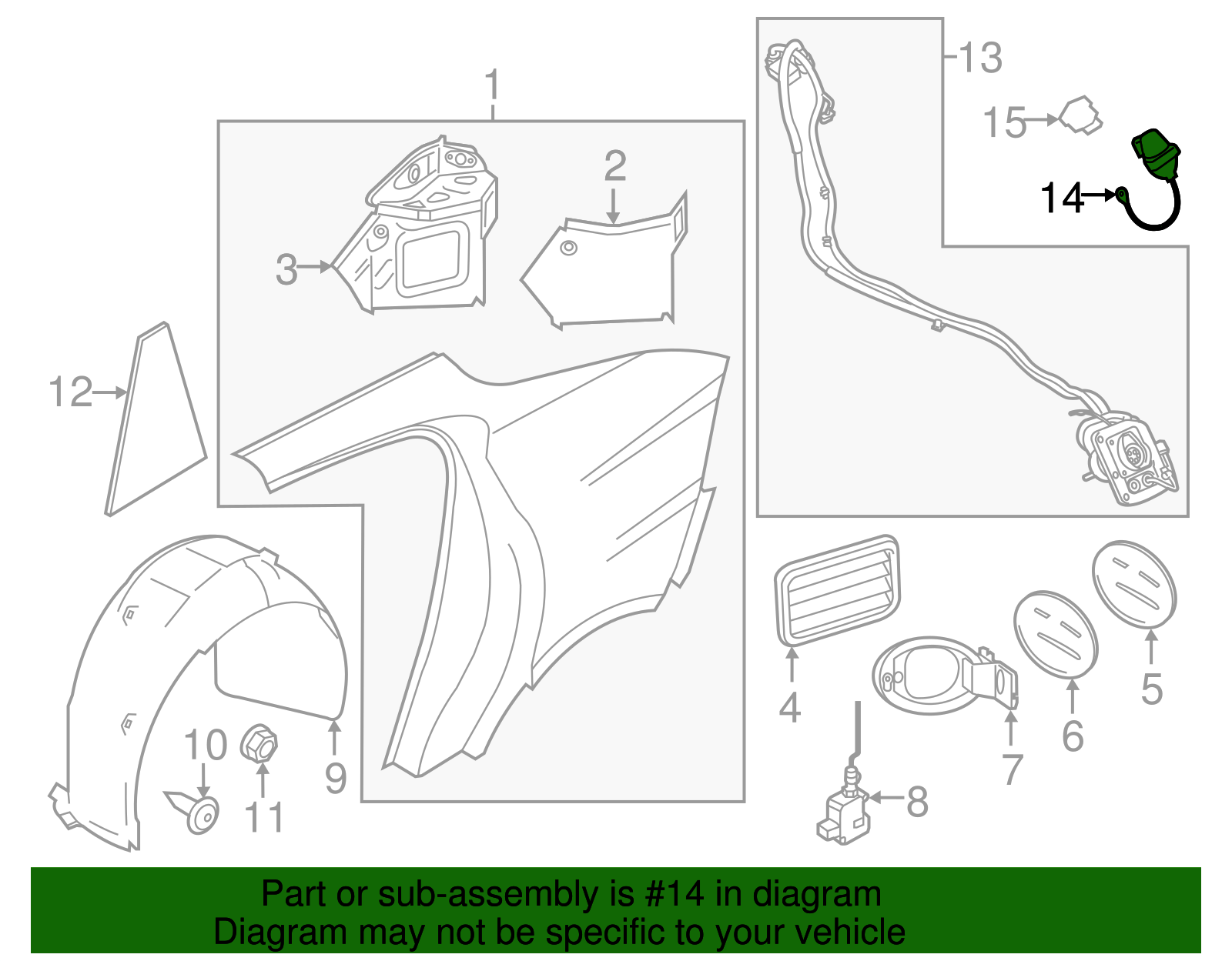 2014-2016 Porsche Panamera Drive Motor Battery Pack Charging Port Cover ...