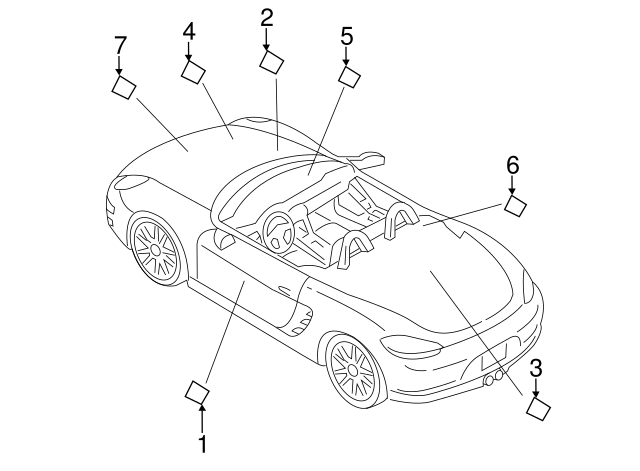 V04-015-001-EP - Emission Label 2021-2024 Porsche | AutoNation Parts