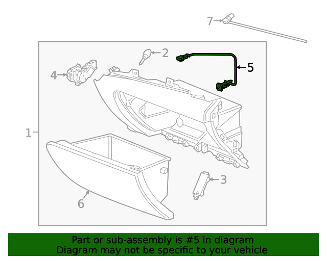 2019-2022 GM Glove Box Lamp 13519327 | GMPartsDirect.com