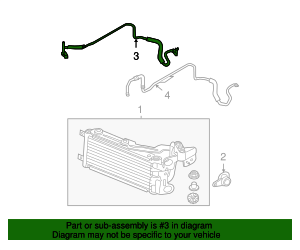 17-22-2-283-584 - Cooler Line - 2008-2013 BMW M3 | BMWPartsHub