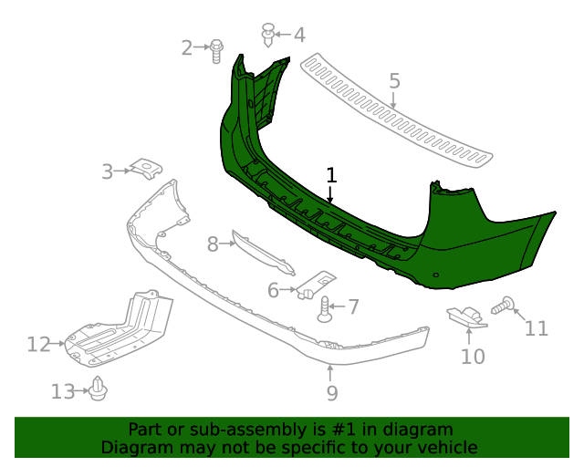 86610-A9710 - Bumper Cover 2019-2021 Kia Sedona | Kia.Parts Store