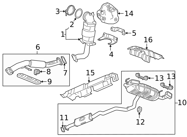 2019-2023 GM Exhaust Bracket 23456223 | GM Parts Center