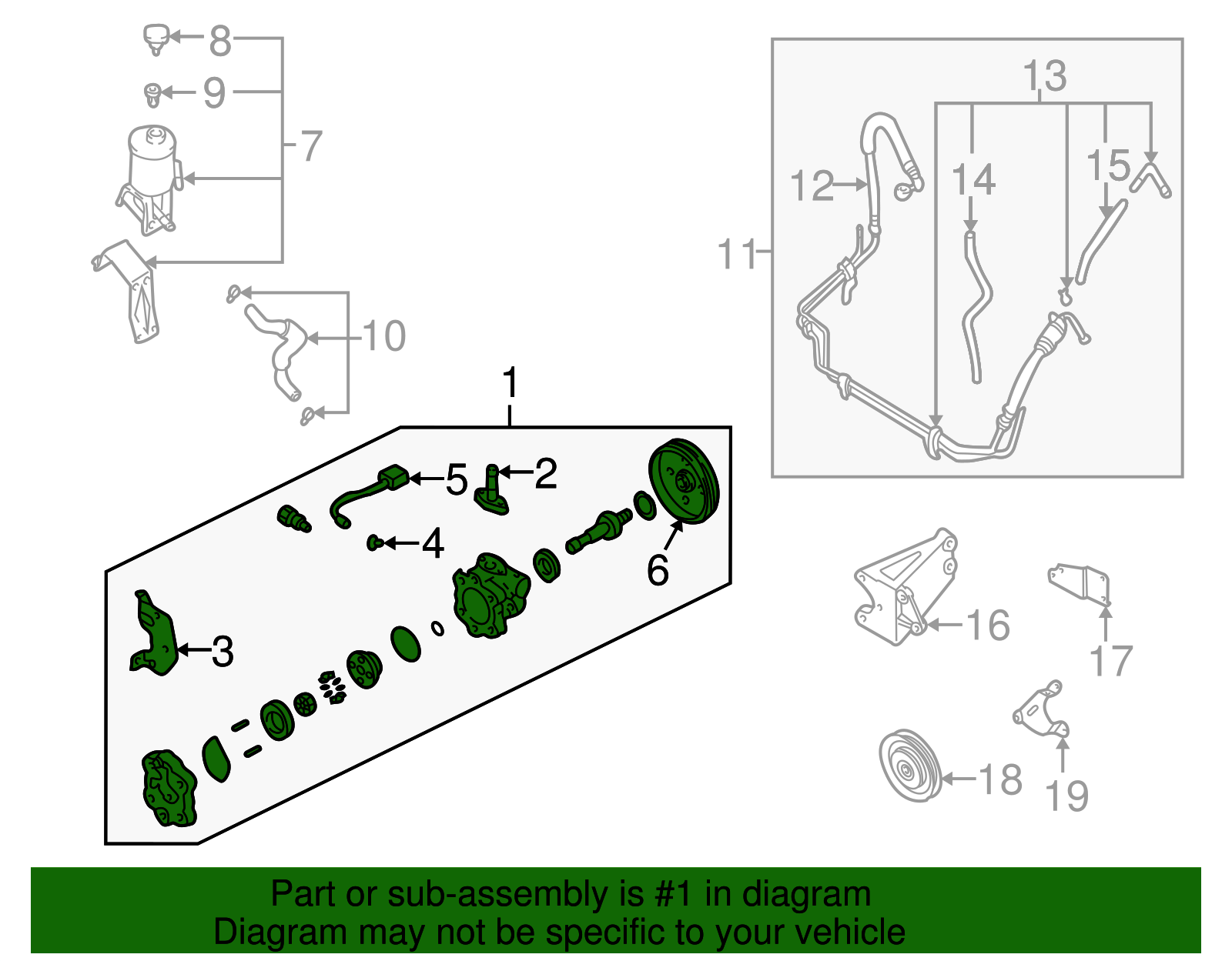 1999-2004 Nissan Power Steering Pump 49110-4S100 | Nissan RVA