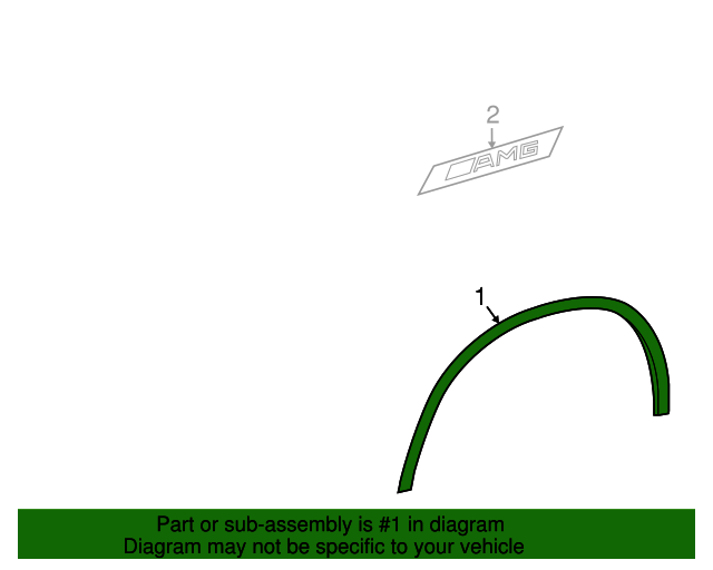 253-885-75-06 - Fender Flare 2018-2023 Mercedes-Benz | AutoNationParts.com