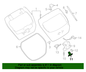 2018-2019 Nissan Leaf Striker 90570-5SK0A | TascaParts.com