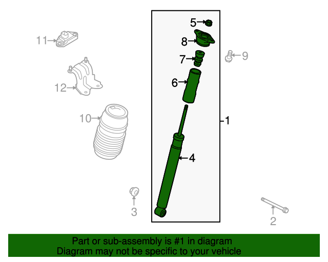 2014-2016 Porsche Panamera Shock Assembly 970-333-061-37 | OEM Parts Online