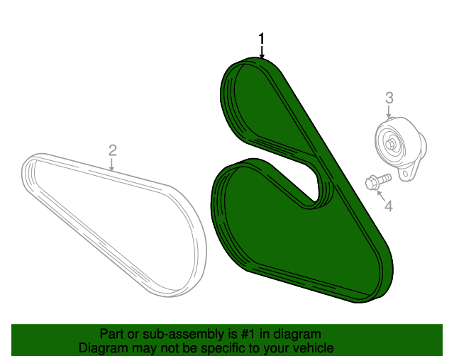 2016-2019 Cadillac CT6 Serpentine Belt 12652763 | GMPartsDirect.com