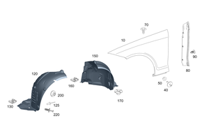 218-880-02-18 - Fender, Front 2012-2018 Mercedes-Benz | Mercedes-Benz ...