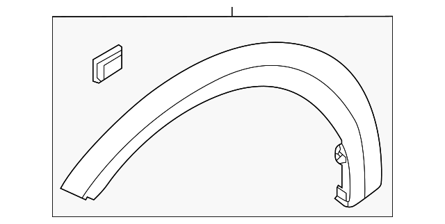 2017-2020 Kia OEM NEW 2017-2019 Kia Niro Sport Garnish Assembly Fender ...