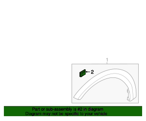 87716-2W000 - Wheel Opening Molding Clip - 2017-2024 Kia | Kia Auto Parts