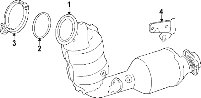 2022-2024 Toyota Catalytic Converter Gasket 17279-0W040 | OEM Parts Online