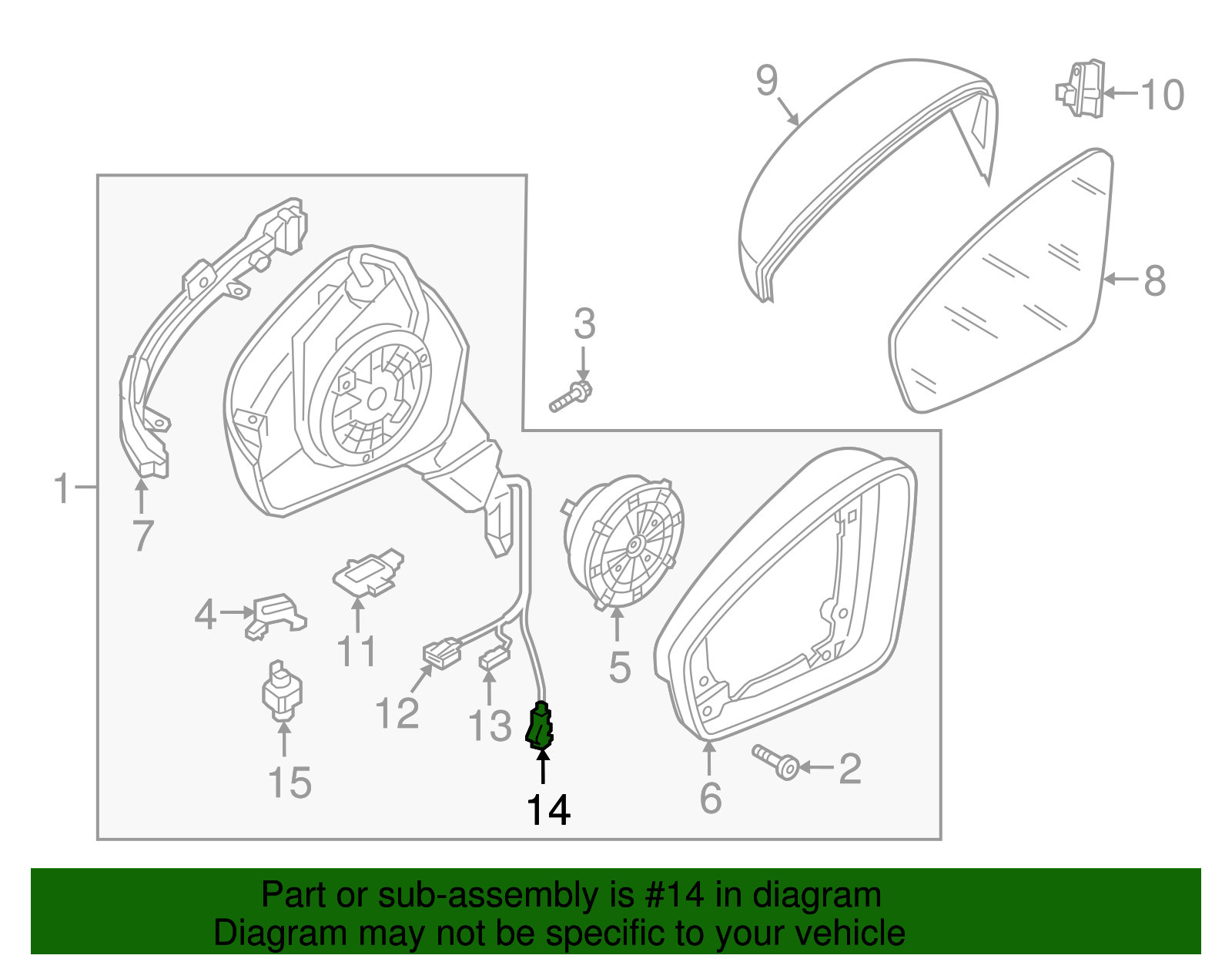 2018-2024 Volkswagen Tiguan Door Mirror Wiring Harness Connector 4E0 ...