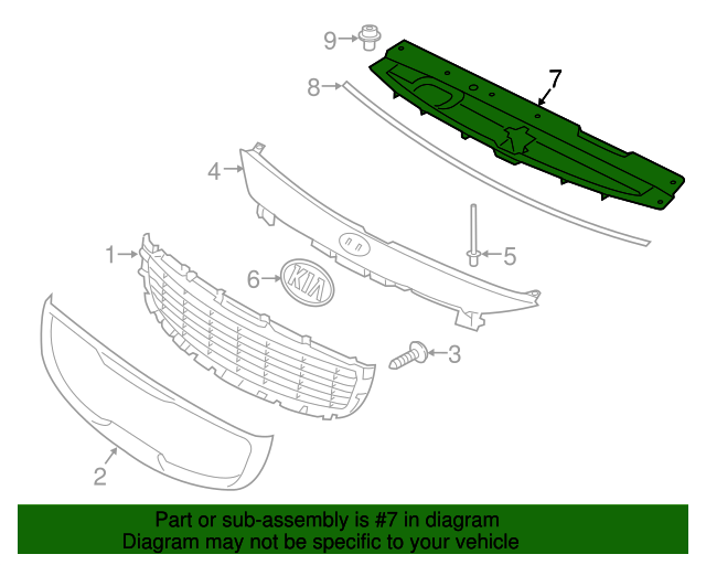 86362-A9000 - Sight Shield 2015-2021 Kia Sedona | Kia.Parts Store