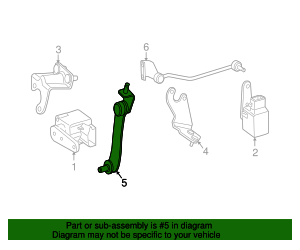 219-323-00-16 - Headlight Level Sensor Strut Support 2003-2011 Mercedes ...