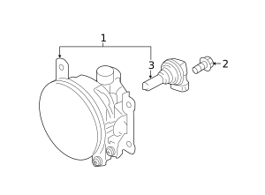 2014-2024 Mitsubishi Fog Lamp Assembly 8321A668 | MitsubishiParts.com