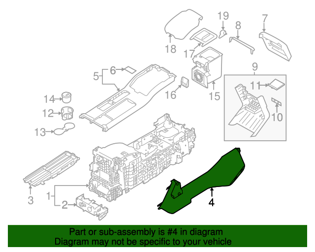 Genuine OEM Side Trim Panel Part# LR049944 Fits 2013-2022 Land Rover ...