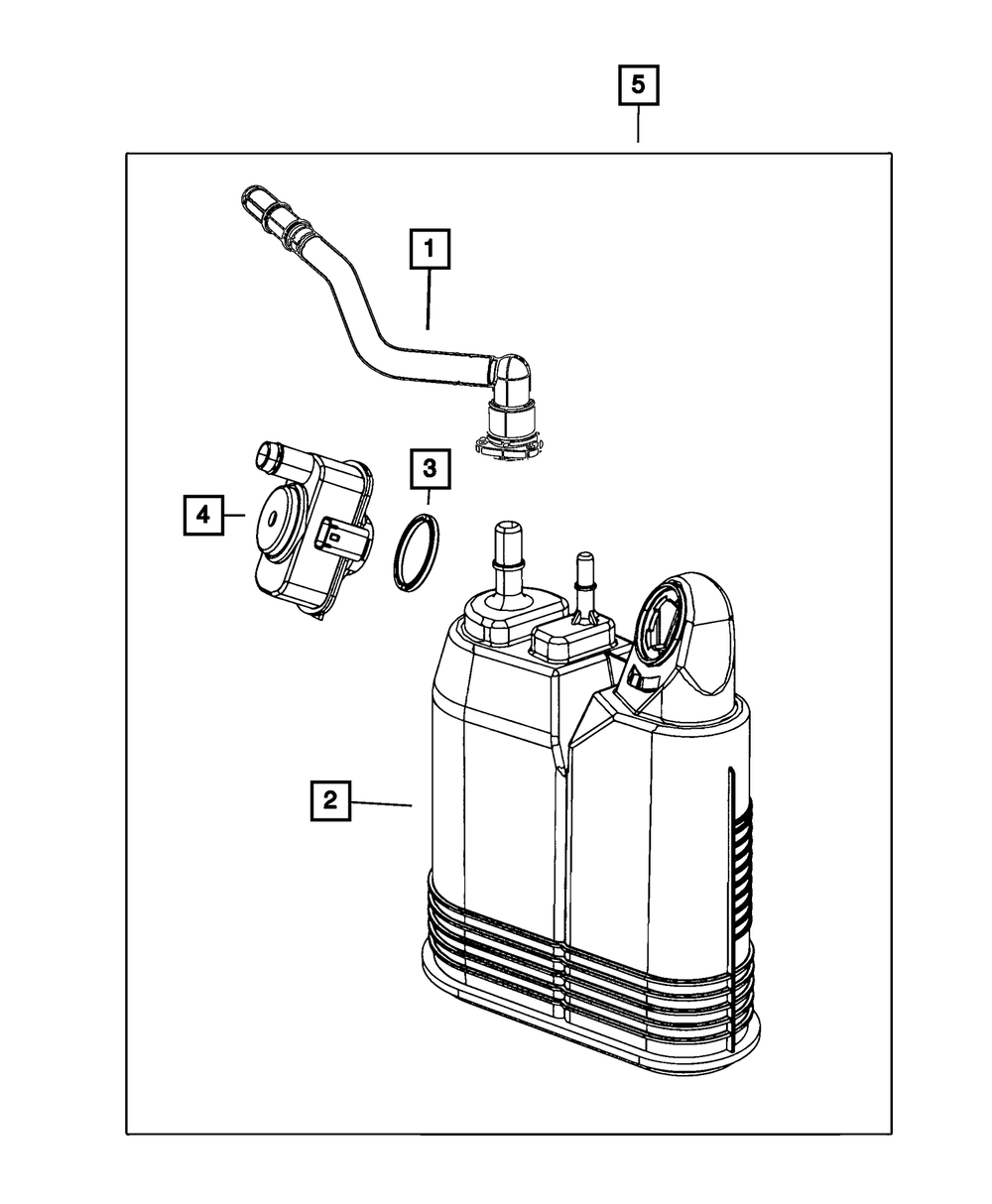 2021-2025 Mopar Vapor Canister Assembly 68403027AD | Mopar eStore