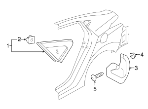 2011-2017 Hyundai Corner Molding Clip 85818-3X000 | OEM Parts Online