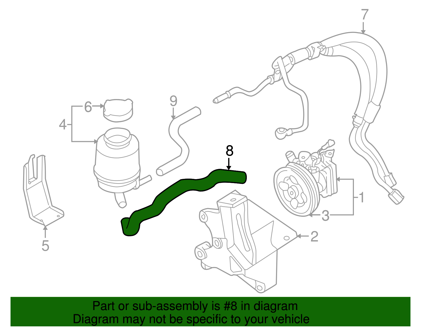 2004-2007 Subaru Impreza Suction Hose 34611FE130 | Subaru Parts Store