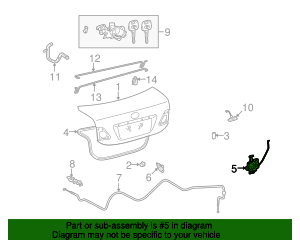 64600-02040 - Lock Assembly - 2009-2013 Toyota Corolla | OEM Genuine ...