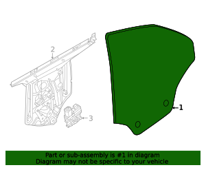 Genuine BMW 51-35-7-955-238 | Quarter Glass | FREE Shipping on Most ...