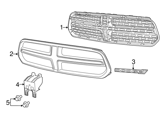 2014-2020 Dodge Durango Grille 5113716AB | My Mopar Parts