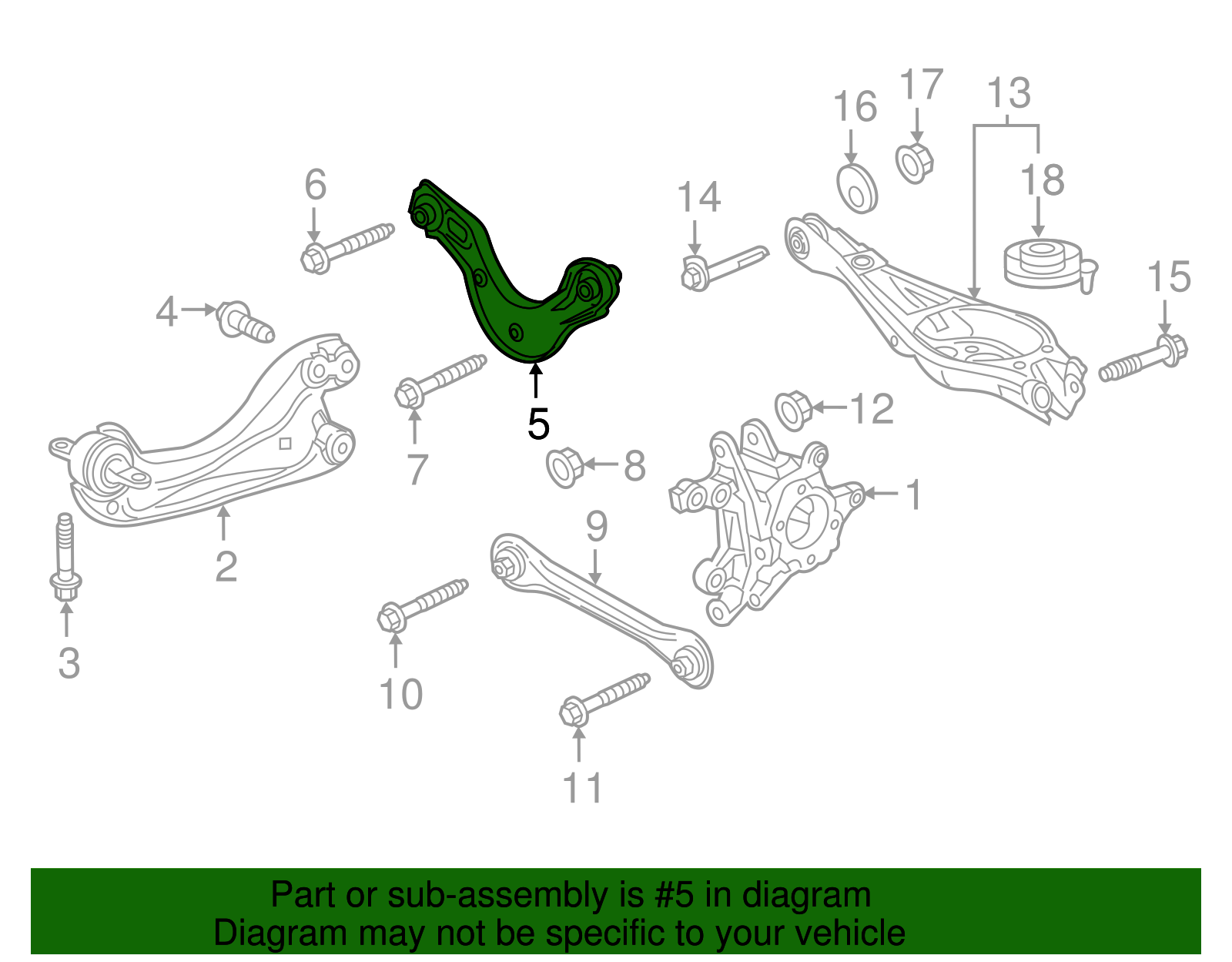 52510-TLA-A01 - Upper Control Arm 2017-2025 Honda | Honda Parts Online