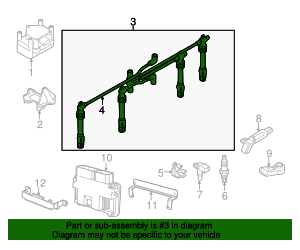 1998-2015 Volkswagen Spark Plug Wire Set 06A-905-409-L | vwpartscente