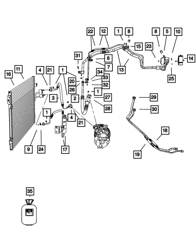 2008-2009 Mopar R134a - 30 Lb Refrigerant 82300101 | Mopar Estores
