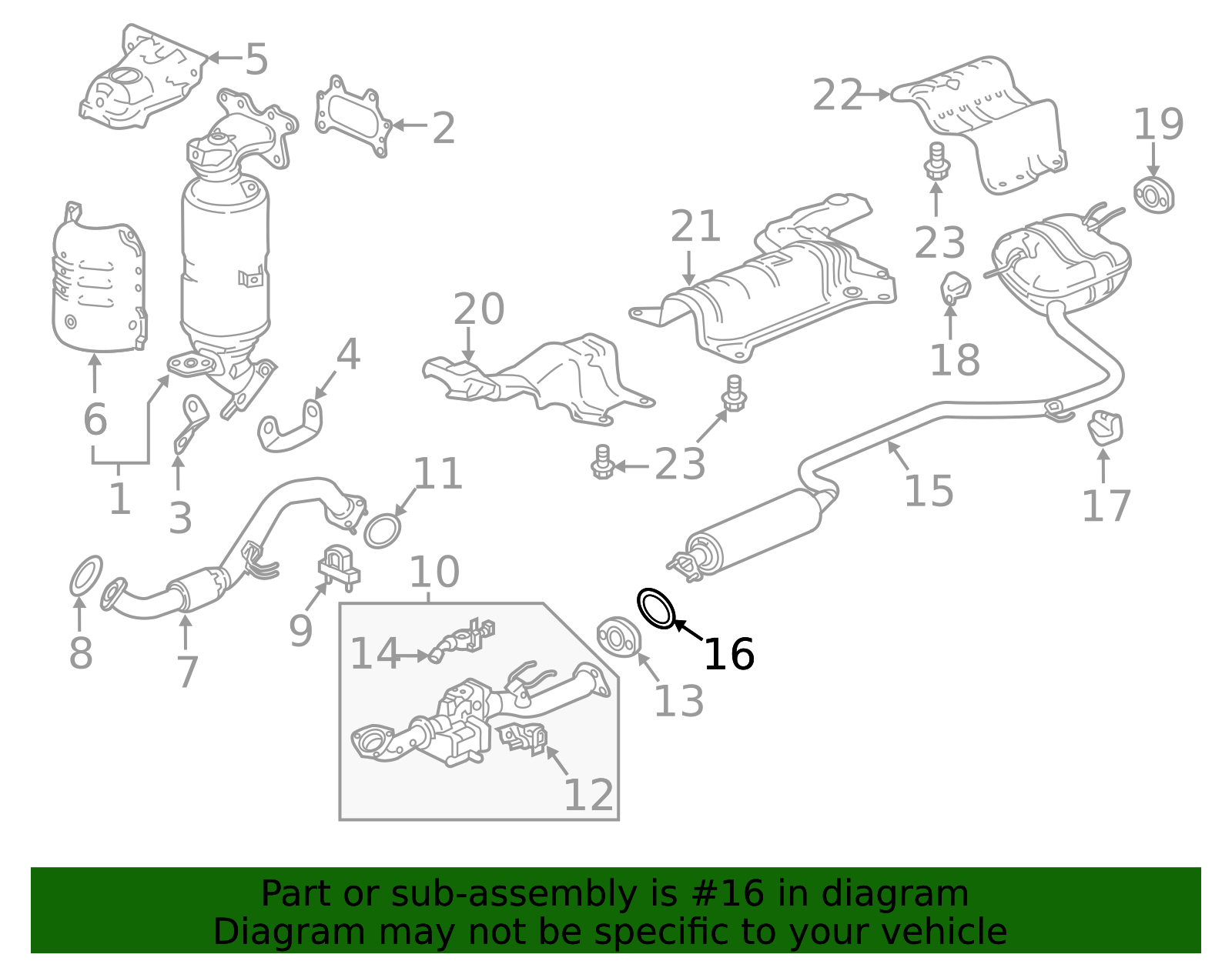 1995-2025 Honda Exhaust Pipe To Manifold Gasket 18302-SP0-003 | OEM ...