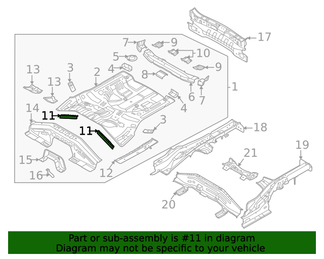 65928-Q5000 - Floor Reinforced 2021 Kia Seltos | Kia.Parts Store