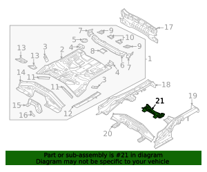 64577-Q5000 - Front Mount Bracket - 2021-2023 Kia Seltos | Kia Auto Parts