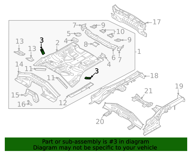 65755-J9000 - Floor Side Extension 2021-2024 Kia Seltos | Kia.Parts Store