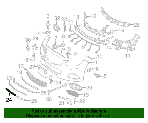212-885-35-74 - Valance Panel 2014-2016 Mercedes-Benz | AutoNationParts.com