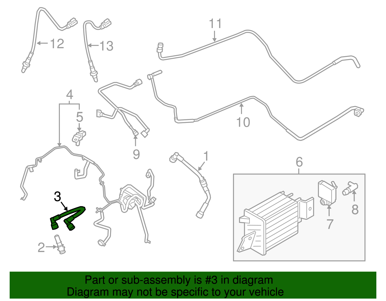 2015-2017 Ford F-150 Motorcraft™ PCV Valve Hose KCV-283 | TascaParts.com