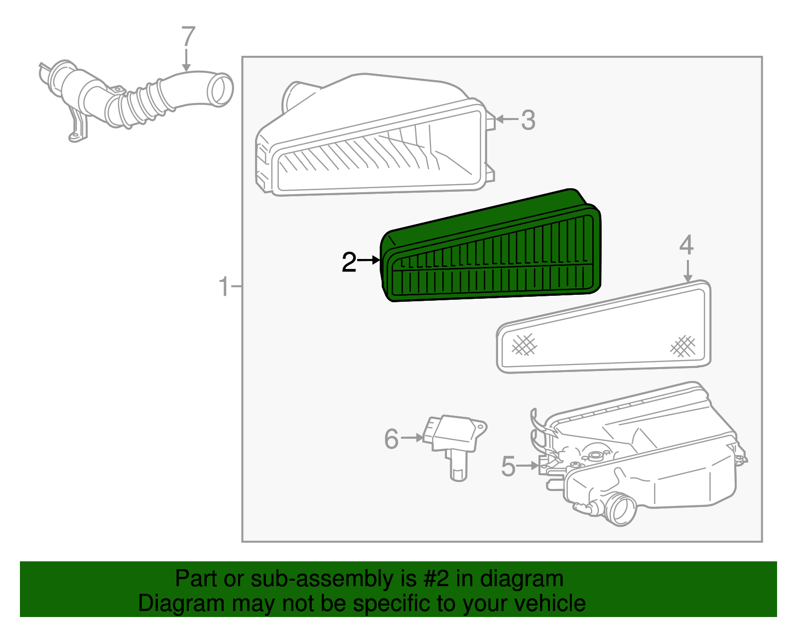 17801-0P010 - Air Filter 2003-2015 Toyota | Longo Toyota Parts